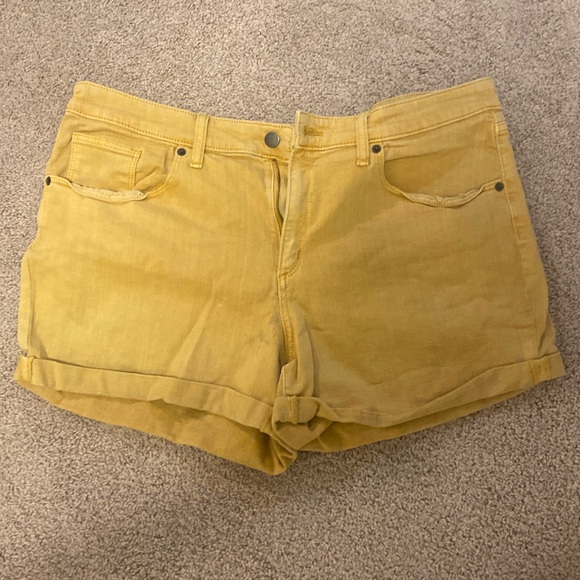 Shorts | Mustard Yellow Jean Shorts Like Brand New Worn A Few Times ...